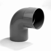 pvc bocht 160 mm lijmmof x spie 90 grijs kopen? | InstallatieBalie.nl