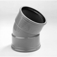 pvc bocht sn4 125 mm 2 x mof 30 grijs kopen? | InstallatieBalie.nl
