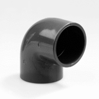 pvc knie pn16 160 mm 2 x lijmmof 90 grijs kopen? | InstallatieBalie.nl