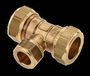 BPE Messing knel T-stuk 35 x 22 x 35 g/k kopen? | InstallatieBalie.nl