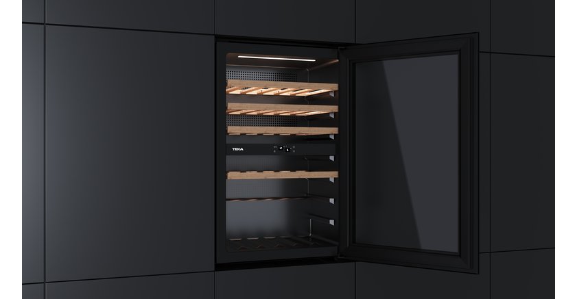 Sommelier Built- In Wine Cooler with 44 bottles capacity RVI 20046 GBK ...