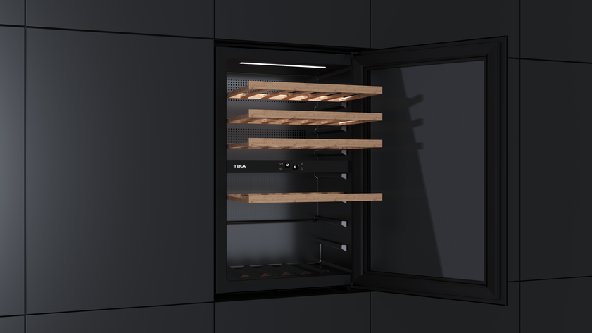 Sommelier Built- In Wine Cooler with 44 bottles capacity RVI 20046 GBK ...