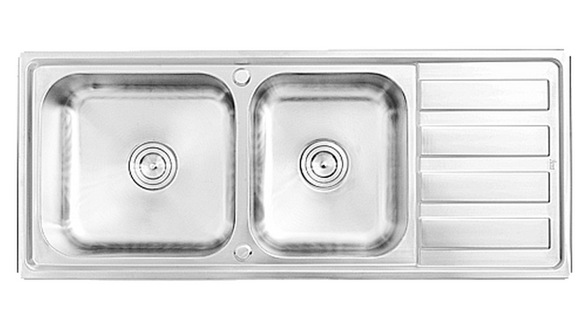 Inset Stainless Steel Sink 2 bowls and 1 drainer | Teka India-EN