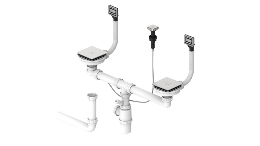 Kitchen Accessories Waste Kit 2b / 1½b automatic valve w/ovf assy ...