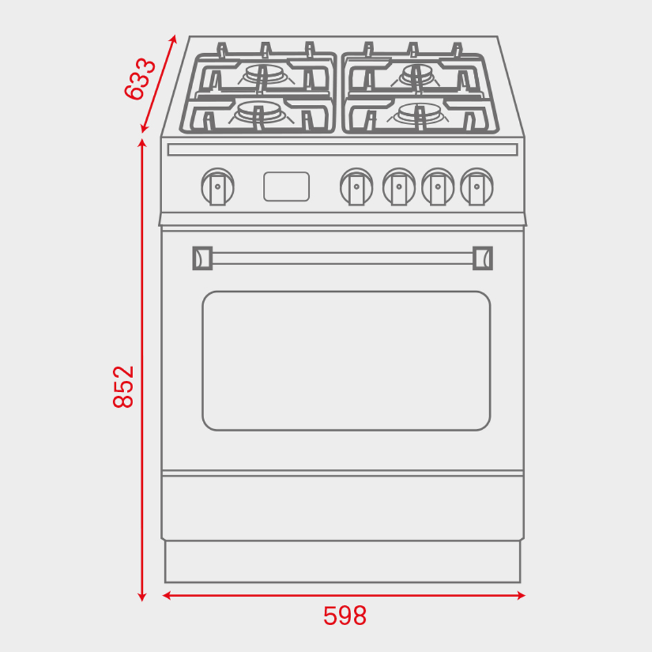 Free-standing cookers FS 605 4GG | Teka