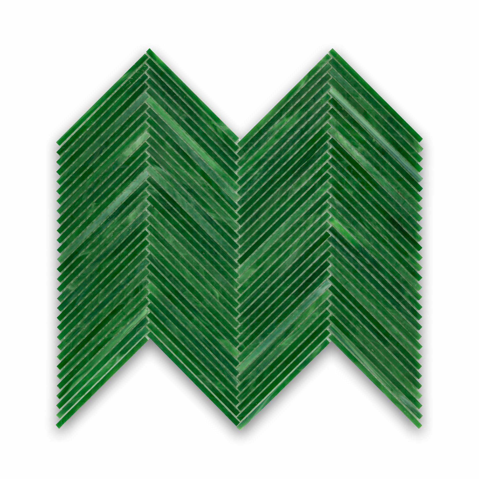 Beacon Ikat Emerald (G) Art Glass | Products | AKDO Tile Dealers