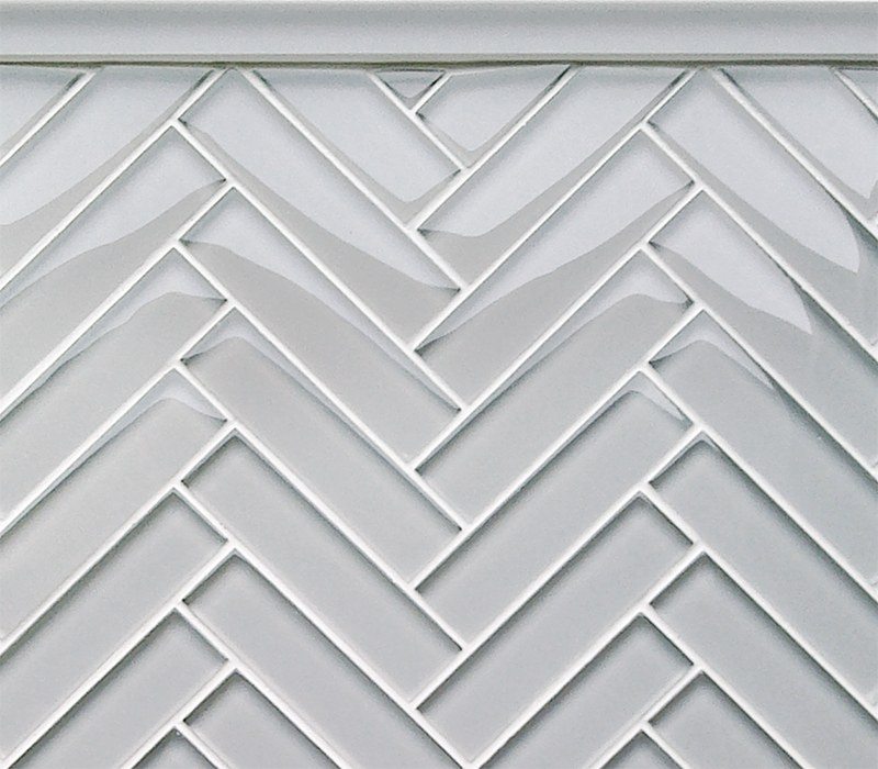 Dove Gray Trim | Dove Gray | Luxury and Design Glass Mosaic Tiles | AKDO