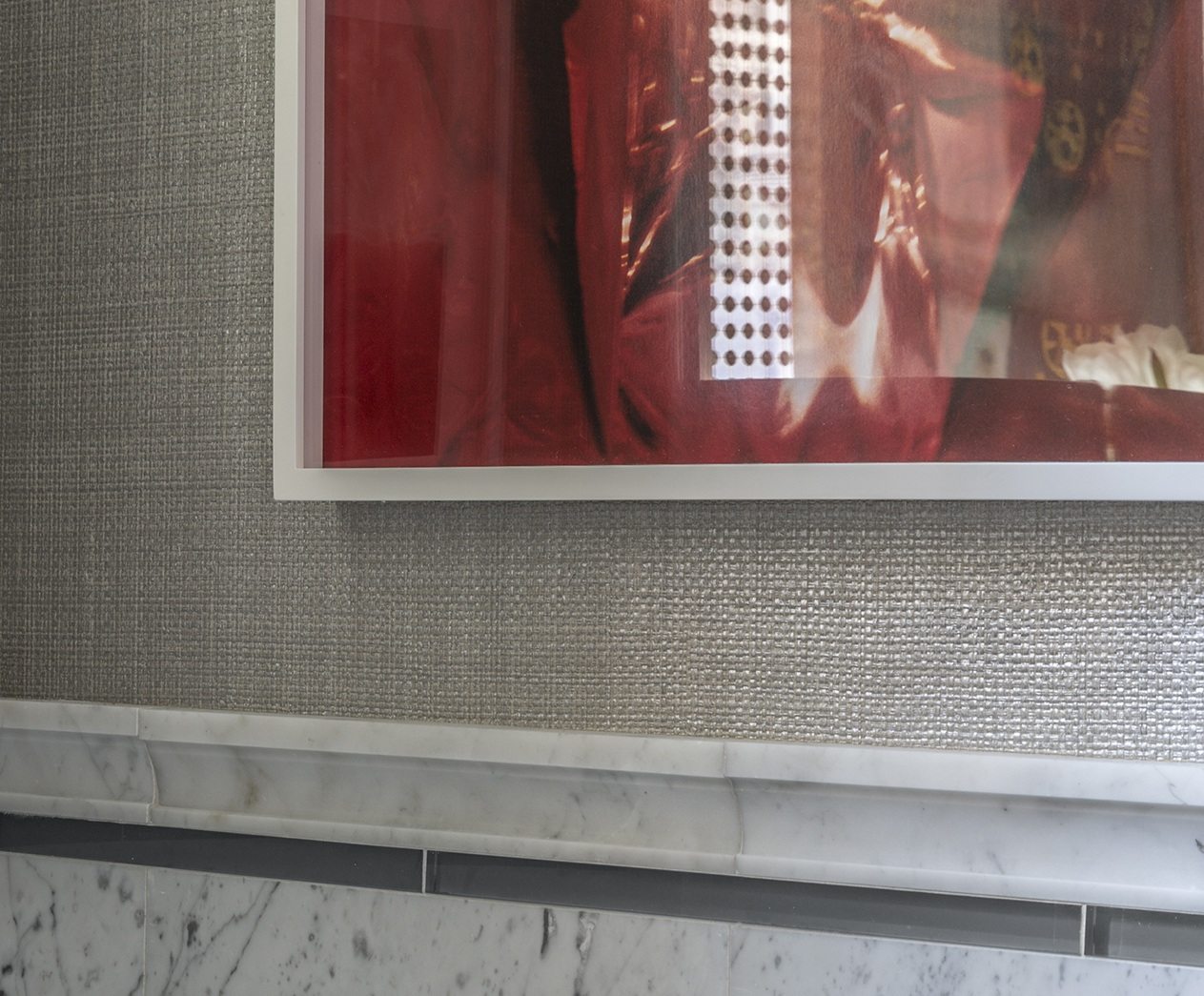 Lunar Gray Medium Trim | Lunar Gray Medium | Luxury and Design Glass Mosaic Tiles | AKDO