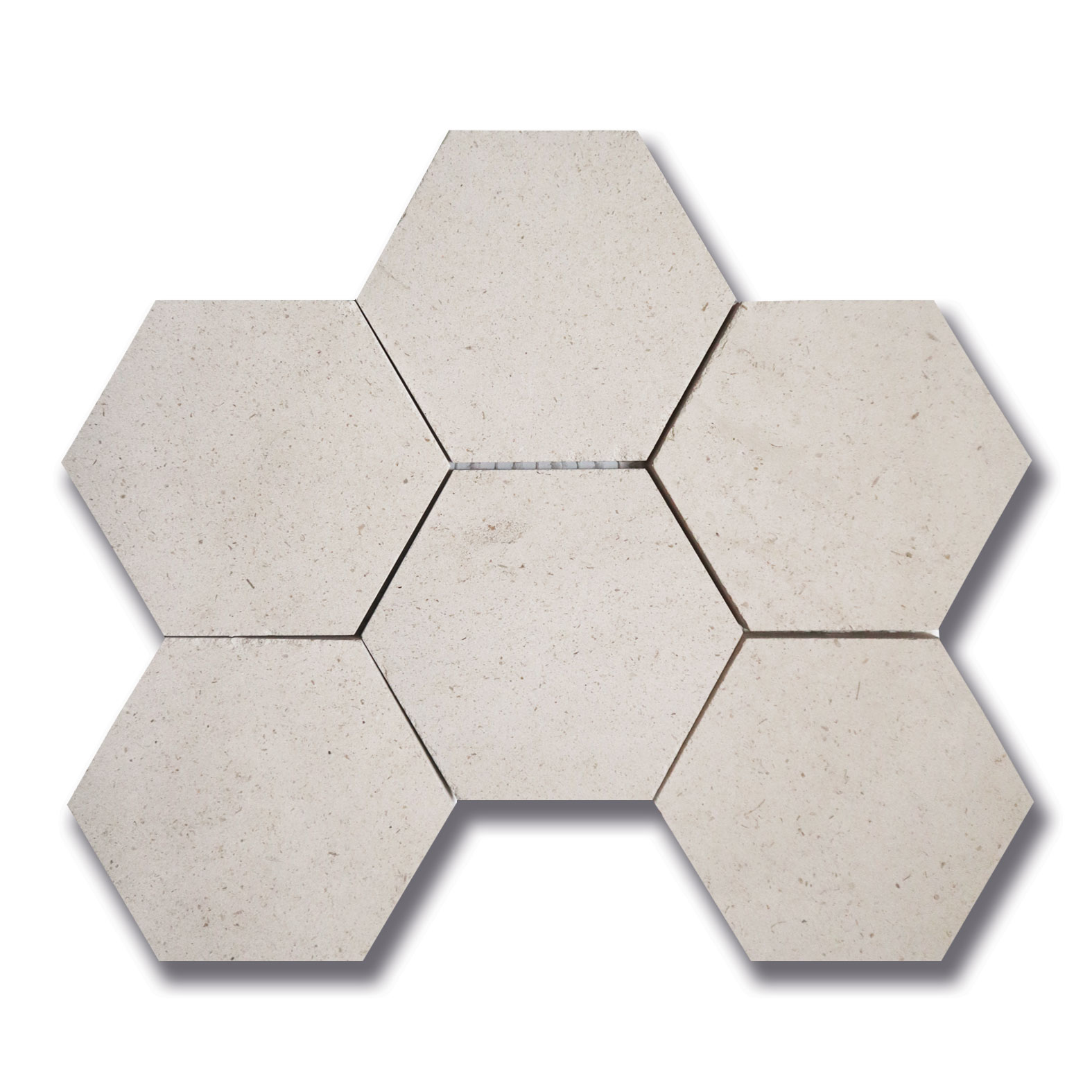 Hexagon 3-7/8 White Sand (H) | Products | AKDO Tile Dealers