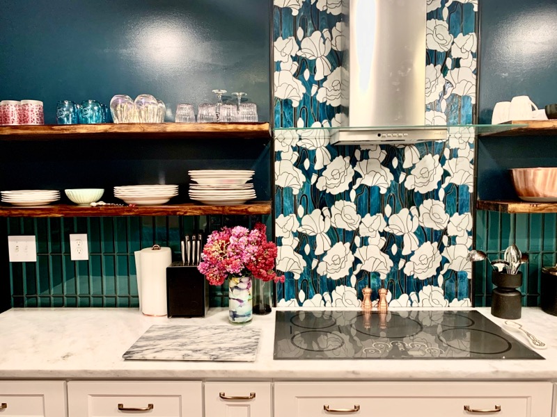 Sublime Bouquet Azurite w/ Talc and Ink Artglass (G) | Products | AKDO