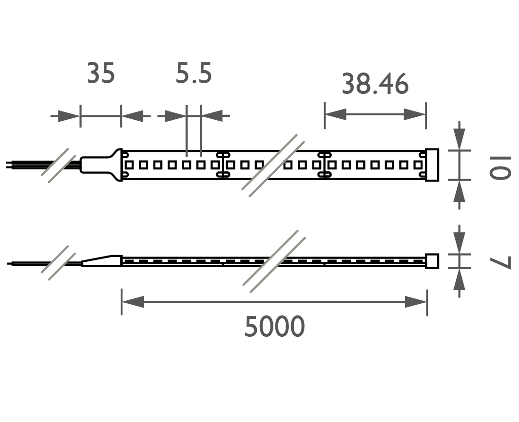 Contour HD Ultra-slim LED Strip IP67 - John Cullen Lighting