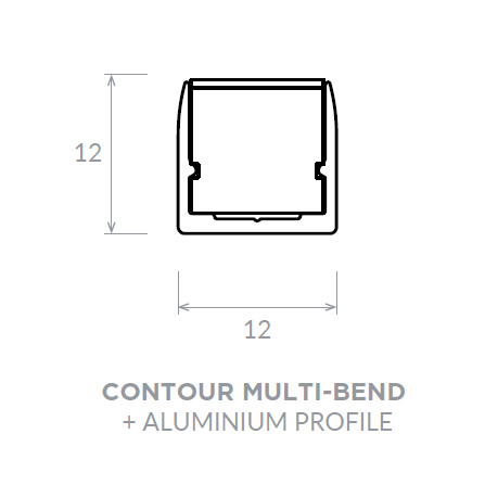 Aluminium Profile for Contour Multi-Bend - John Cullen Lighting