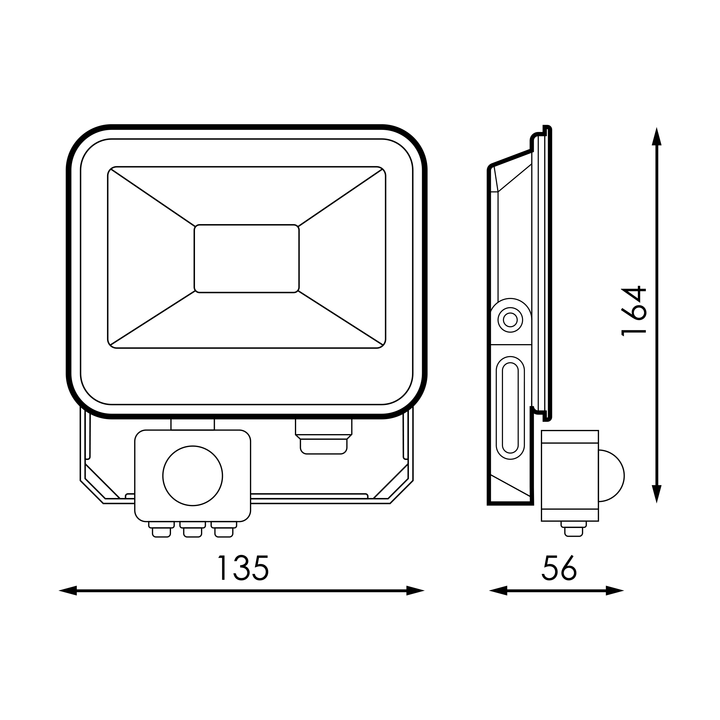 KENIA SENSOR 20W 850 RAL7045 IP65 - Prilux