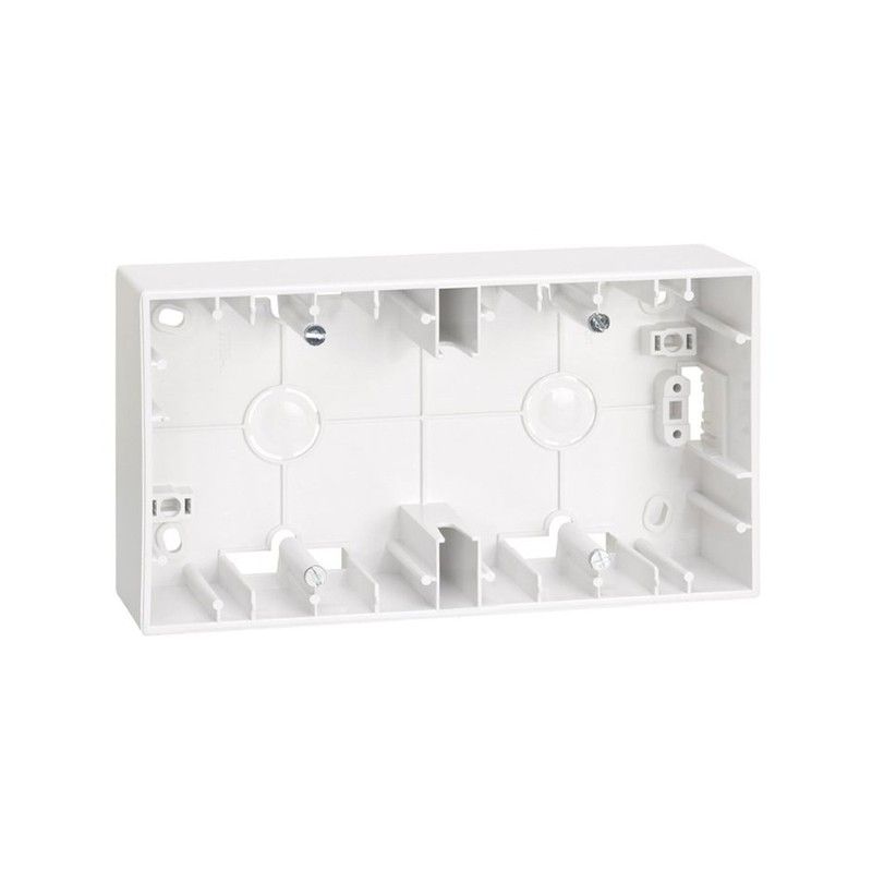 Achetez Boîte de surface pour 2 éléments blanc Simon 27