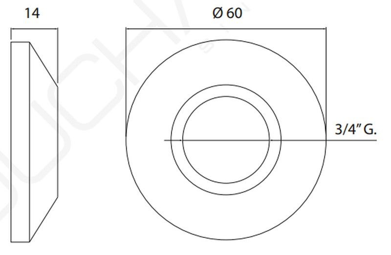 Compra Florón medidas estándar con rosca 3/4" G