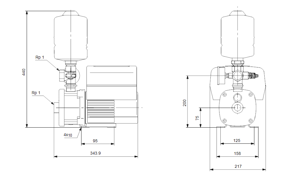 Acquista Gruppo di pressurizzazione compatto Grundfos CMBE 3-62 230V