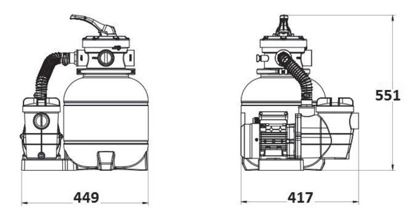 Compra Kit bomba + filtro 0,25HP para piscina