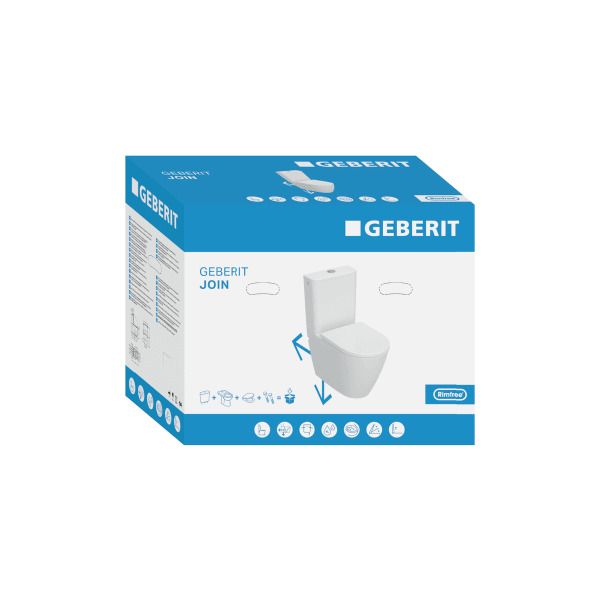 Compra Kit inodoro suelo con inodoro Join, asiento Softclose y Cisterna ...