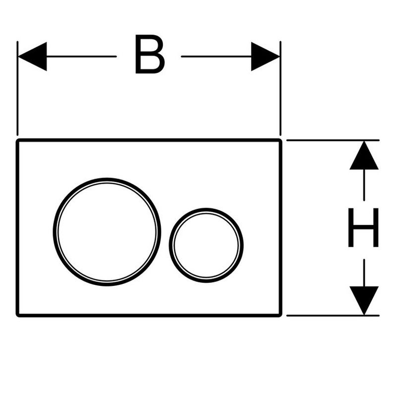 Compra Pulsador Geberit Sigma 20 para doble descarga plástico blanco ...