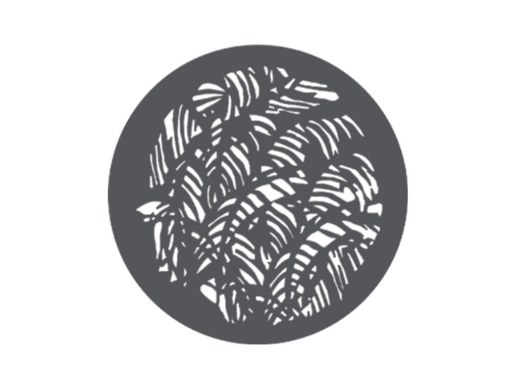 Tropical leaves - Glass gobo - E Size - A55721 - Outdoor luminaire ...