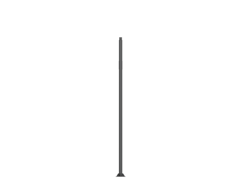 2 m - Cylindrical, straight galvanised steel pole for NATURE SOURCE ...