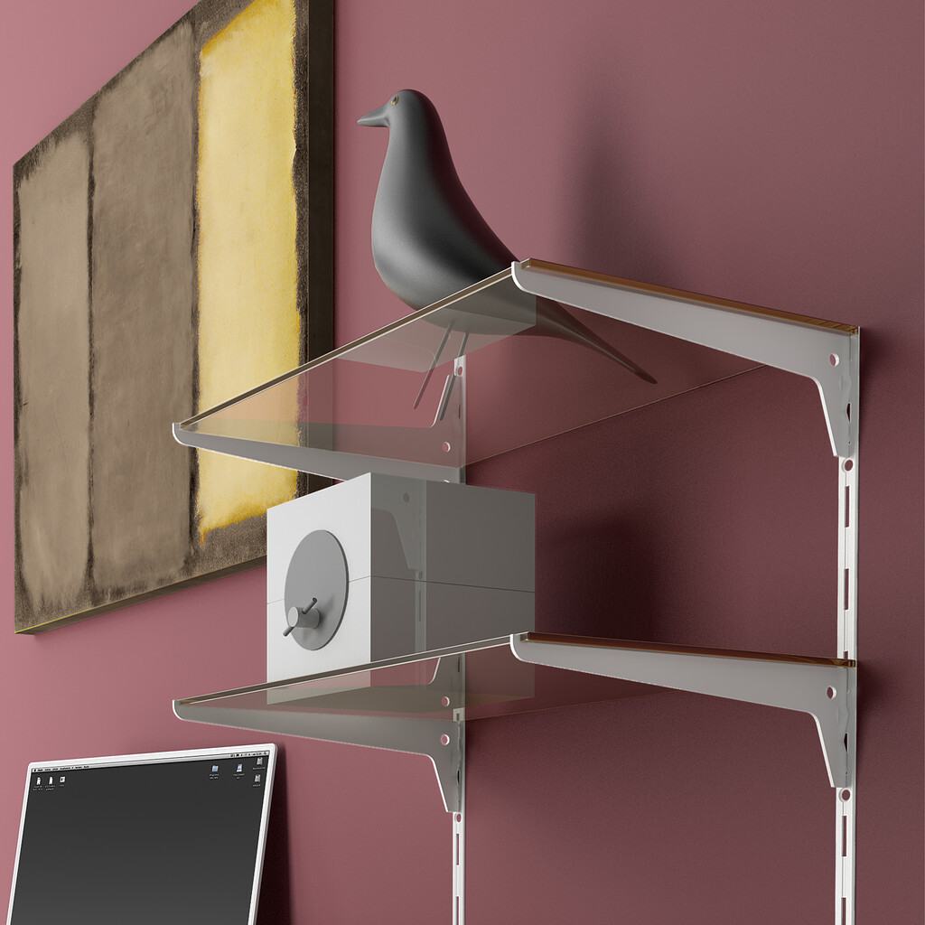 Single Slot Jagmet Shelf Brackets 50mm pitch | Emuca