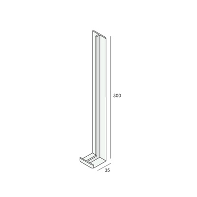 Tekening Tussenstuk 300x35mm