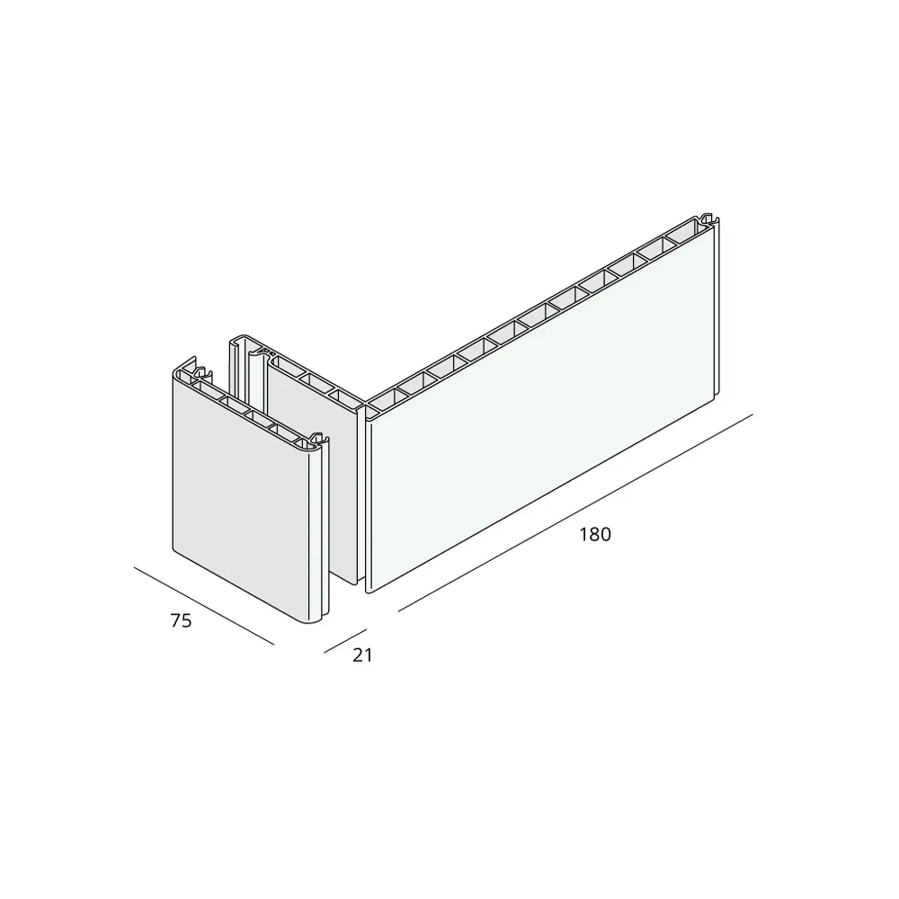 Dagkant bekledingprofiel 180mm | Heering Portal