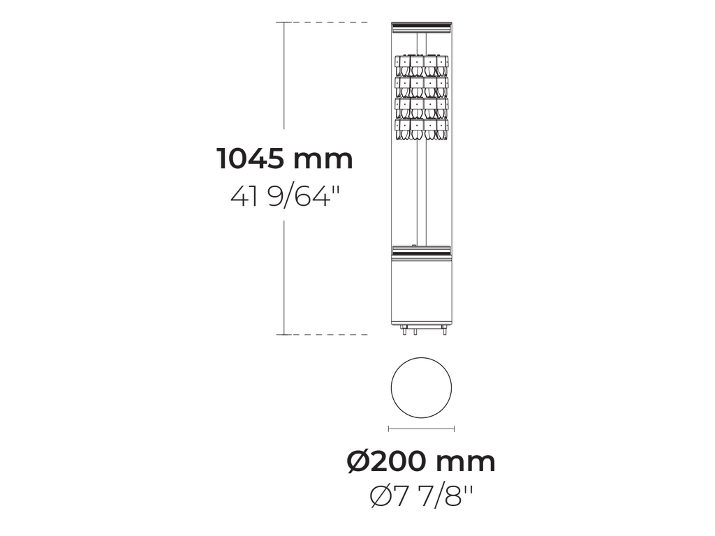 URBAN UNITS V3 Top Module, 360°, 4 Module - LP4054.848-US - US - HEPER