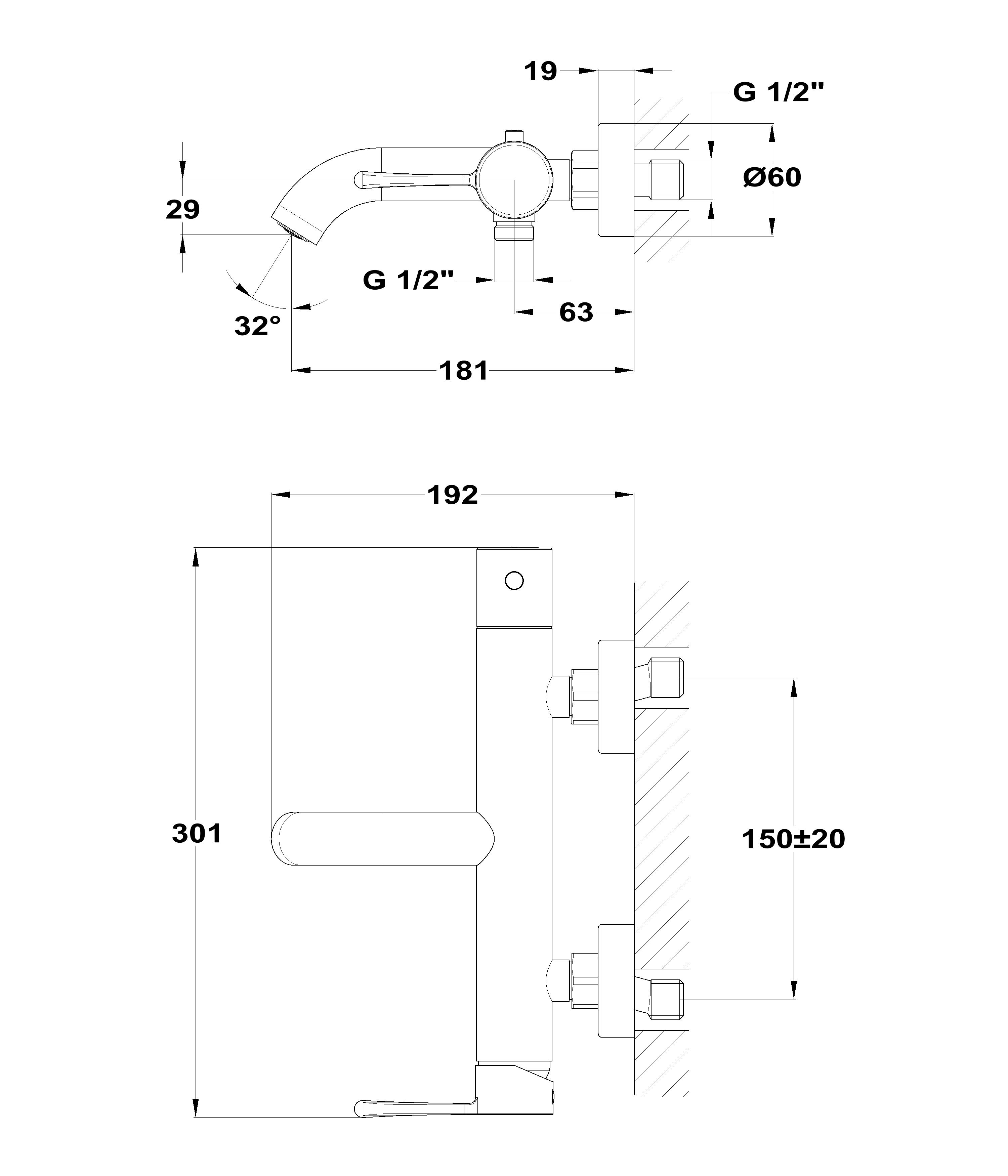 Bath shower mixer - Strohm Teka : Strohm Teka