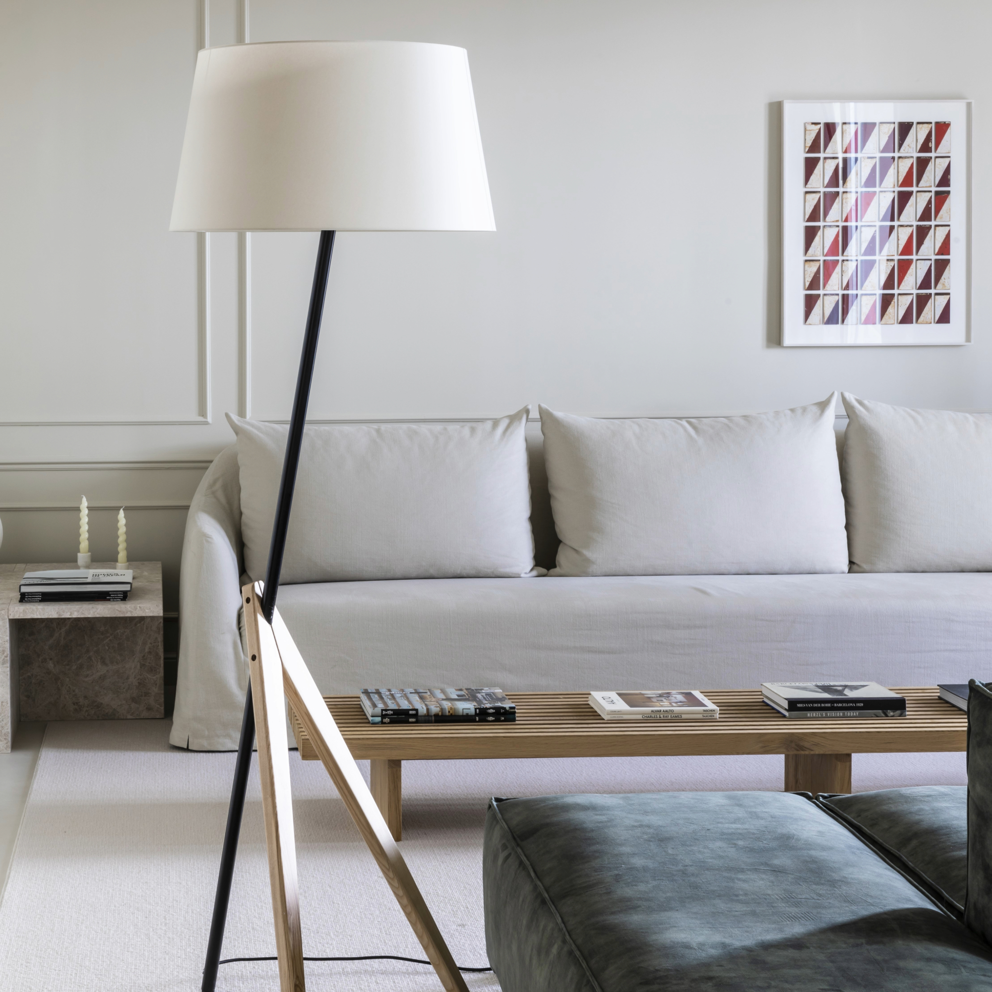 TREEWOOD Ash tree floor lamp