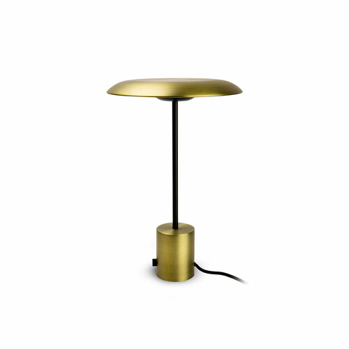 HOSHI Satin gold and black table lamp