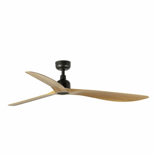 OUTWOOD L Brown/light oak wood fan IP44 TUYA 110V