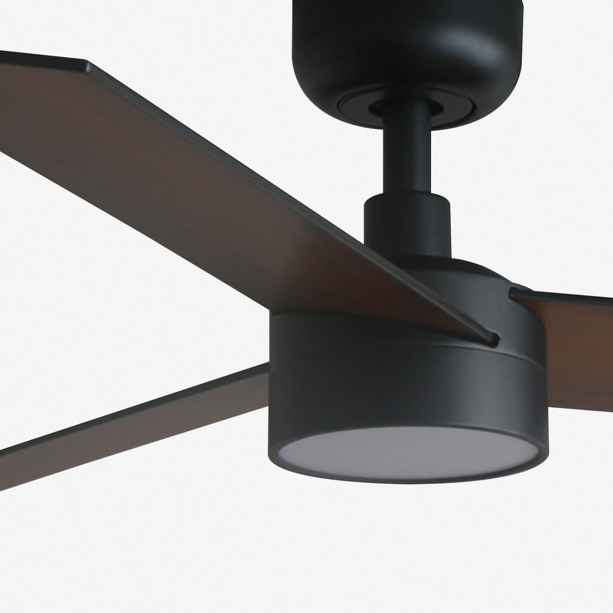 RUDDER S LED Black/walnut fan