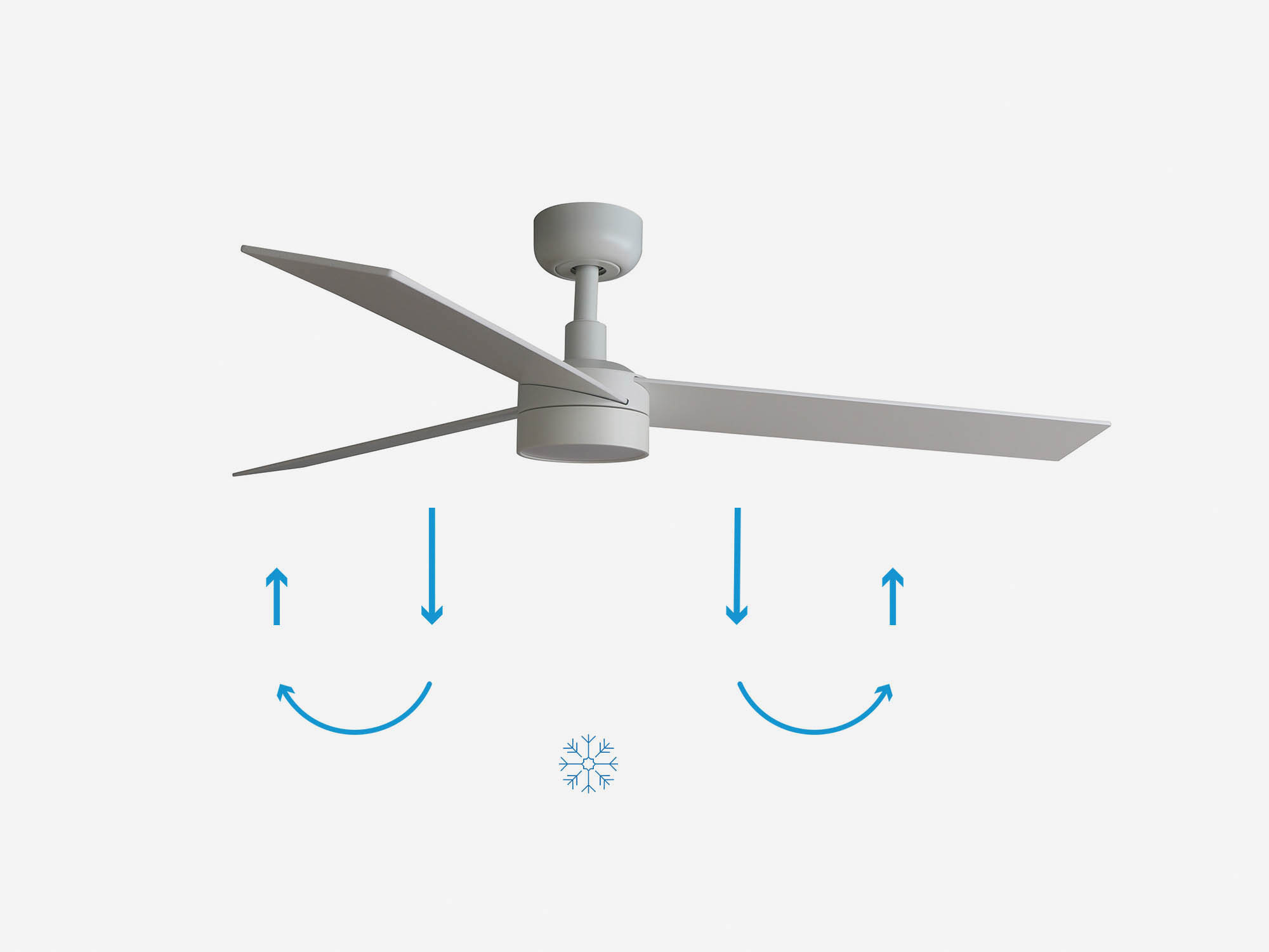 RUDDER L LED White/ash fan