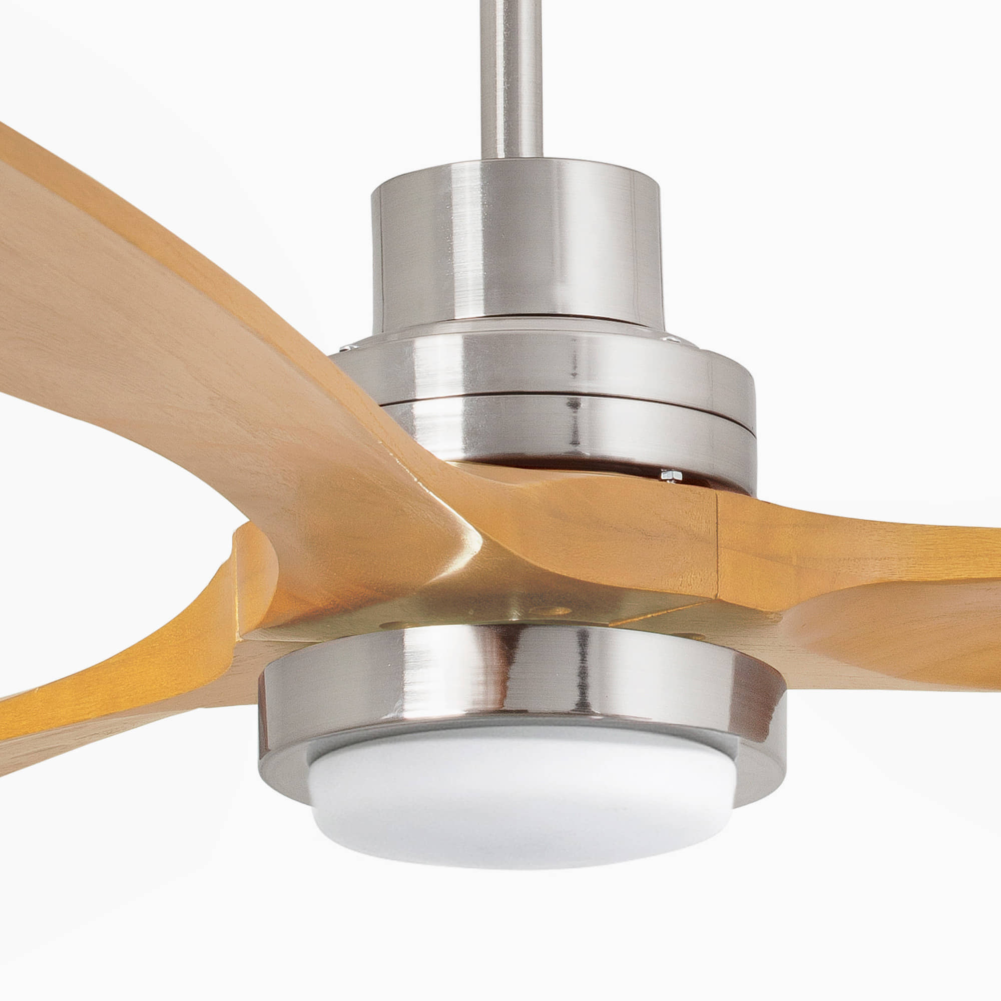 LANTAU L LED Matt nickel/pine fan DC SMART