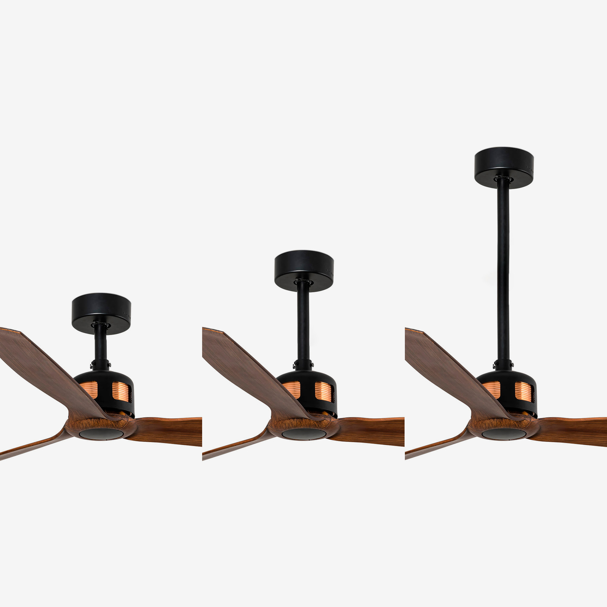 COPPER FAN M Black/walnut fan