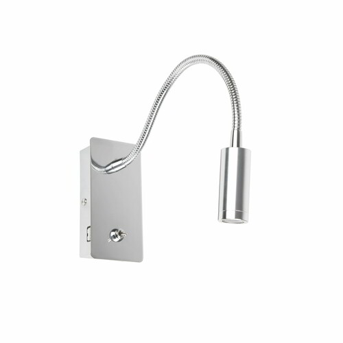 JULIET LED Chrome wall lamp reader with USB
