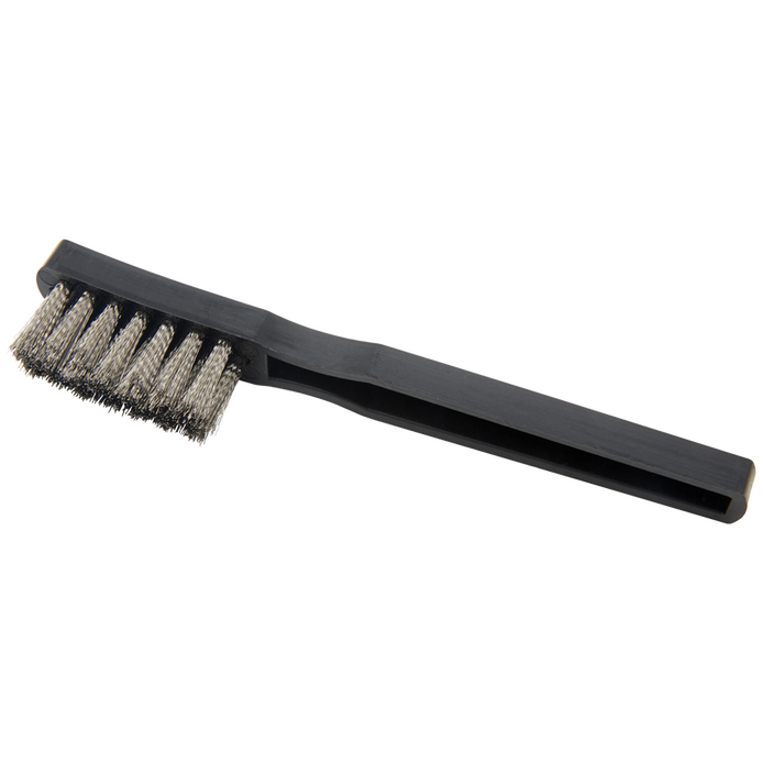 Spark plug hand brush with plastic handle and brass corrugated wire ...