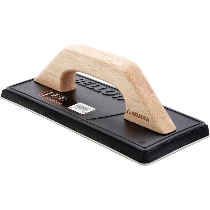 Medium rubber grout float with wooden handle for tiling and screed ...