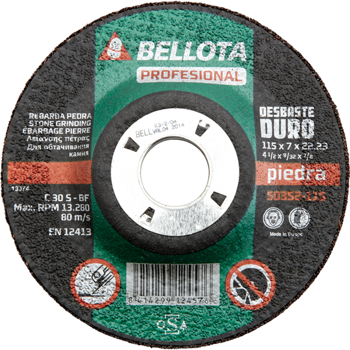 Stone abrasive grinding disc / 50352 | Bellota