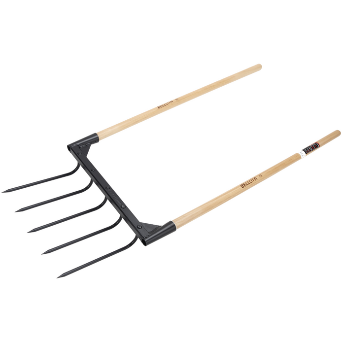 Ecological fork with 5 prongs with wooden handle / 9145ECO | Bellota