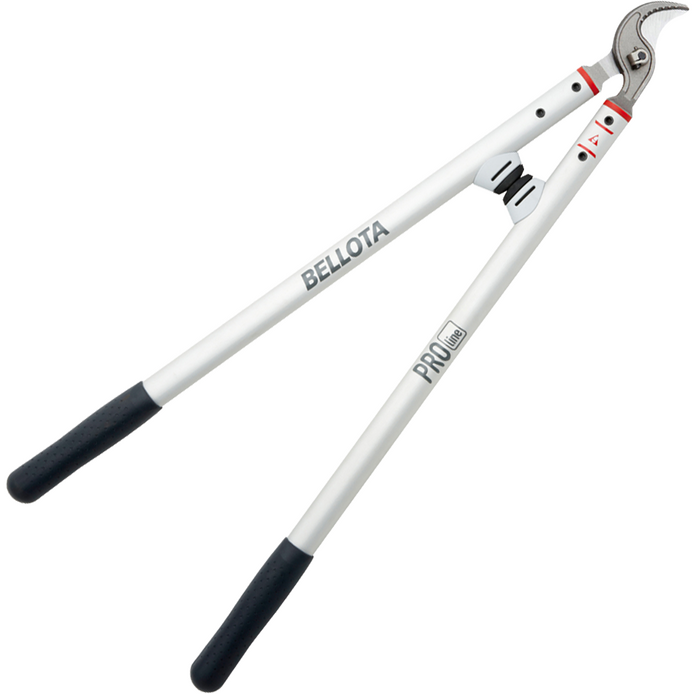 Lightweight two hand lopper for heavy duty use with serrated counter ...