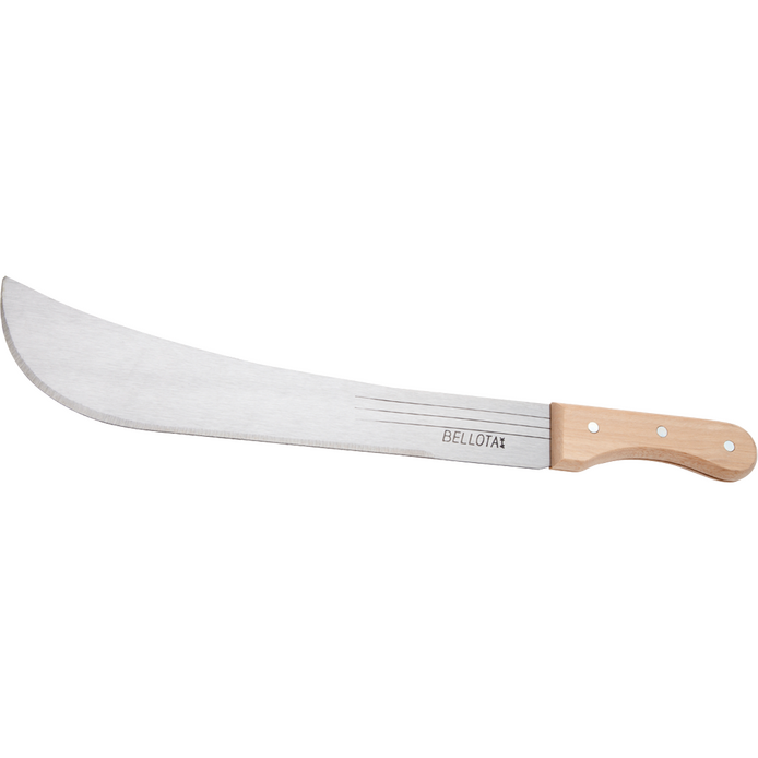 Machete de acero alto carbono con mango de madera | Bellota