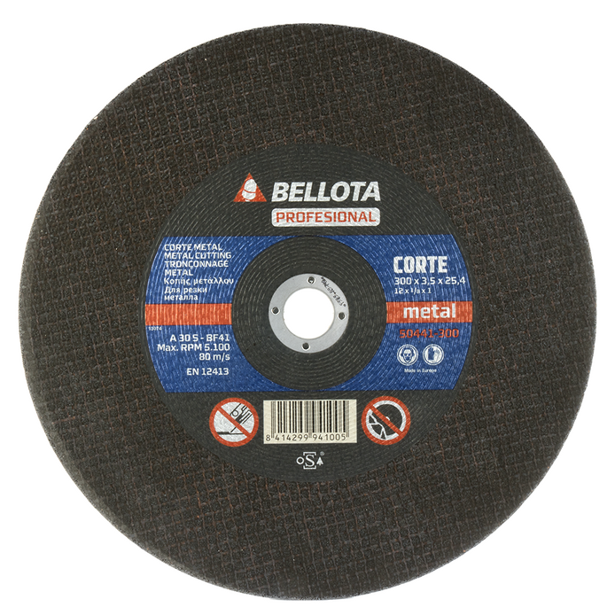 Abrasive metal cutting disc for stationary machines / 50441 | Bellota