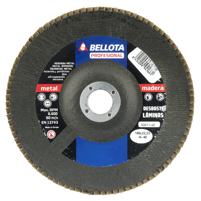 Disco de láminas cóncavo fibra madera-metal grano A | Bellota