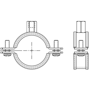 M8/M10 Pipe Clamp Rubber | Atusa