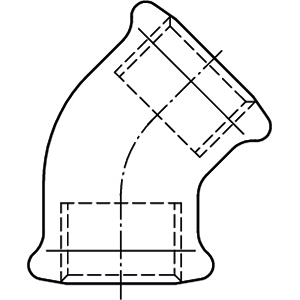 45 Elbow Figure 120 Malleable Cast Iron Pipe Fittings | Atusa