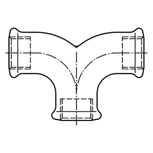 Twin Elbow 132 Malleable Cast Iron Pipe Fittings | Atusa
