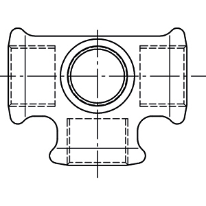 Side Outlet Tee 223 Malleable Cast Iron Pipe Fittings | Atusa